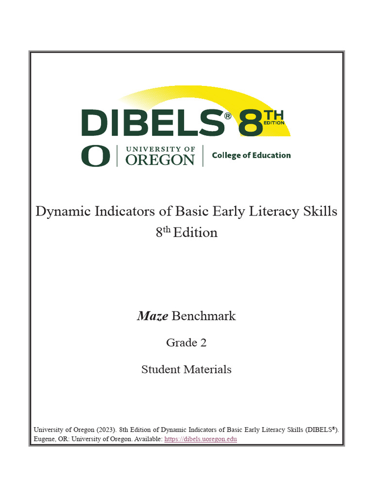 2 BOY Dibels Maze BM Student | PDF