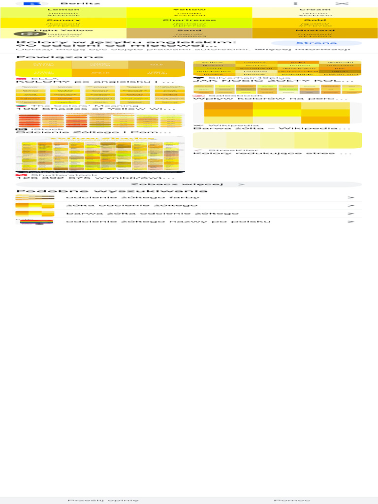 httpswww.google.comsearchq=odcienie+żółtego&rlz=1CDGOYI_enPL1070PL1070&oq=ocienie+ż&aqs=chrome.1 ...
