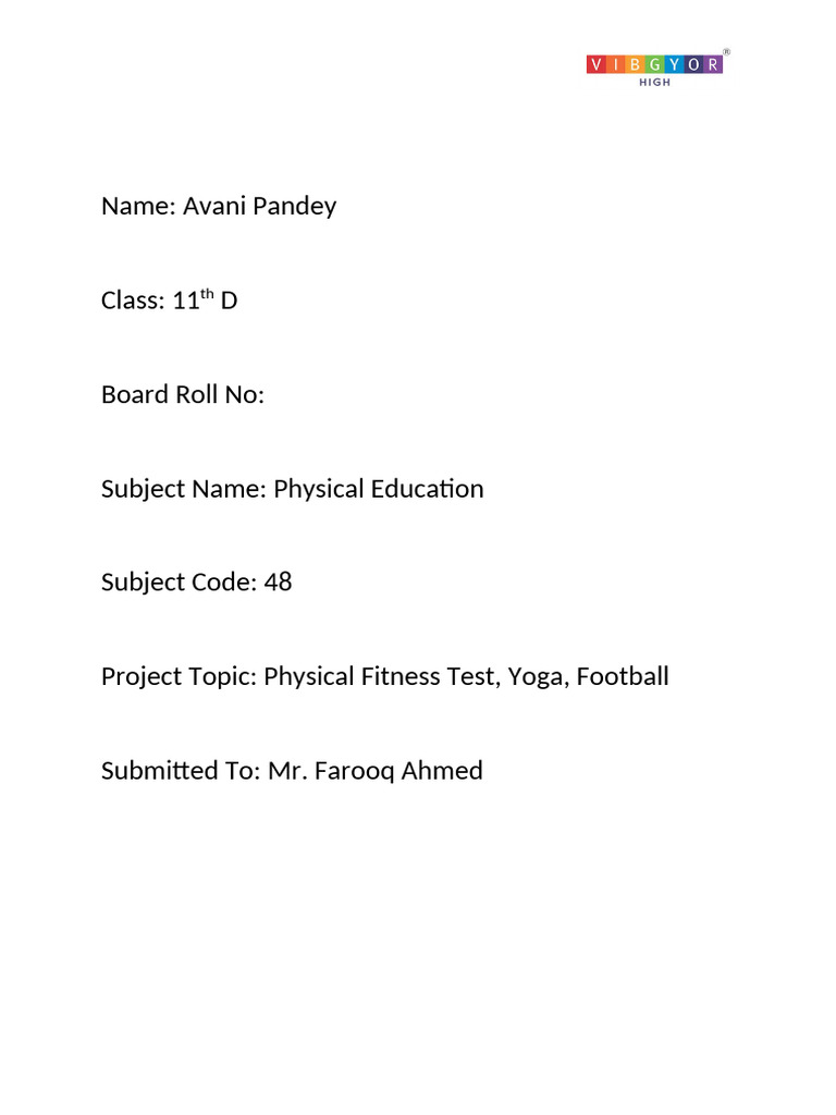 12 CBSE Project Front Page & Acknowledgment (1) | PDF