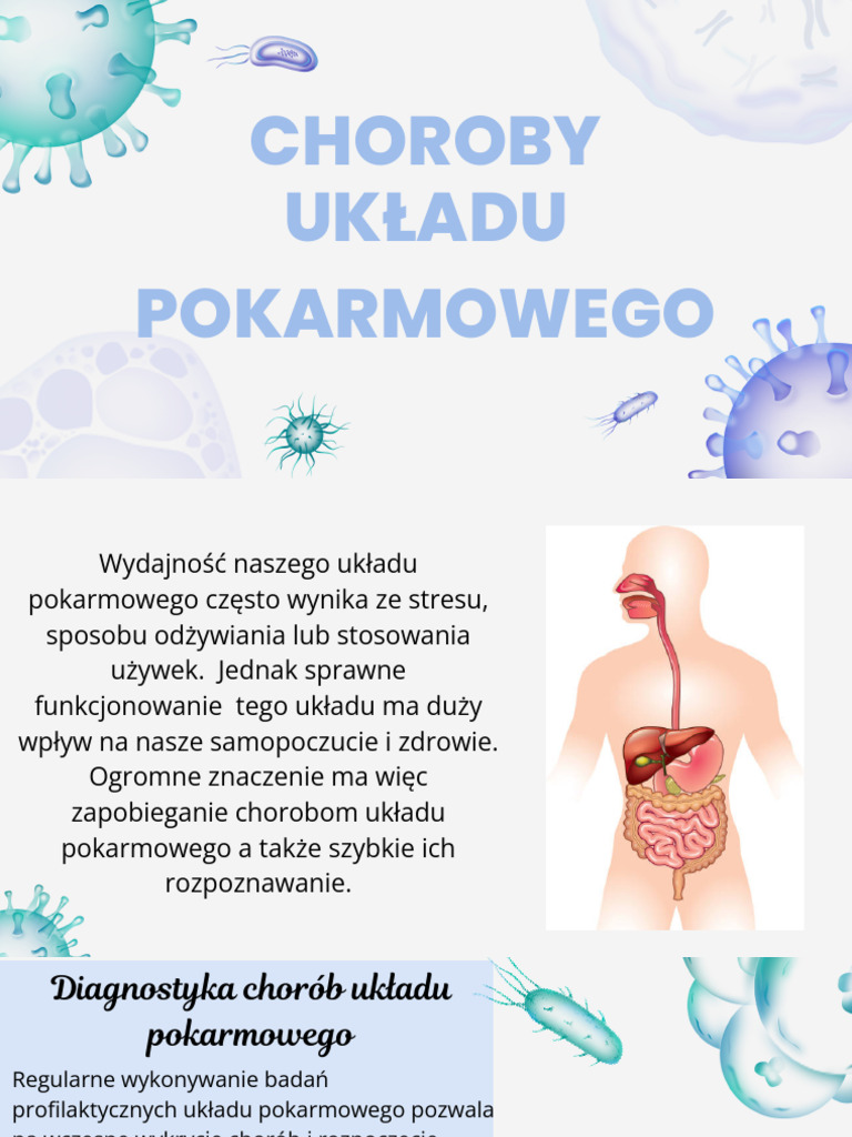 Choroby Układu Pokarmowego | PDF