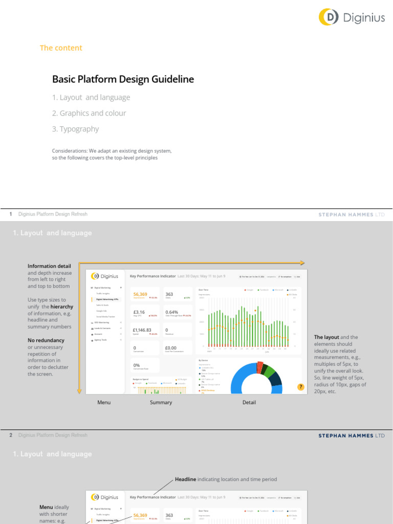 Diginius Platform Design Refresh Guide | PDF | Page Layout | Online ...