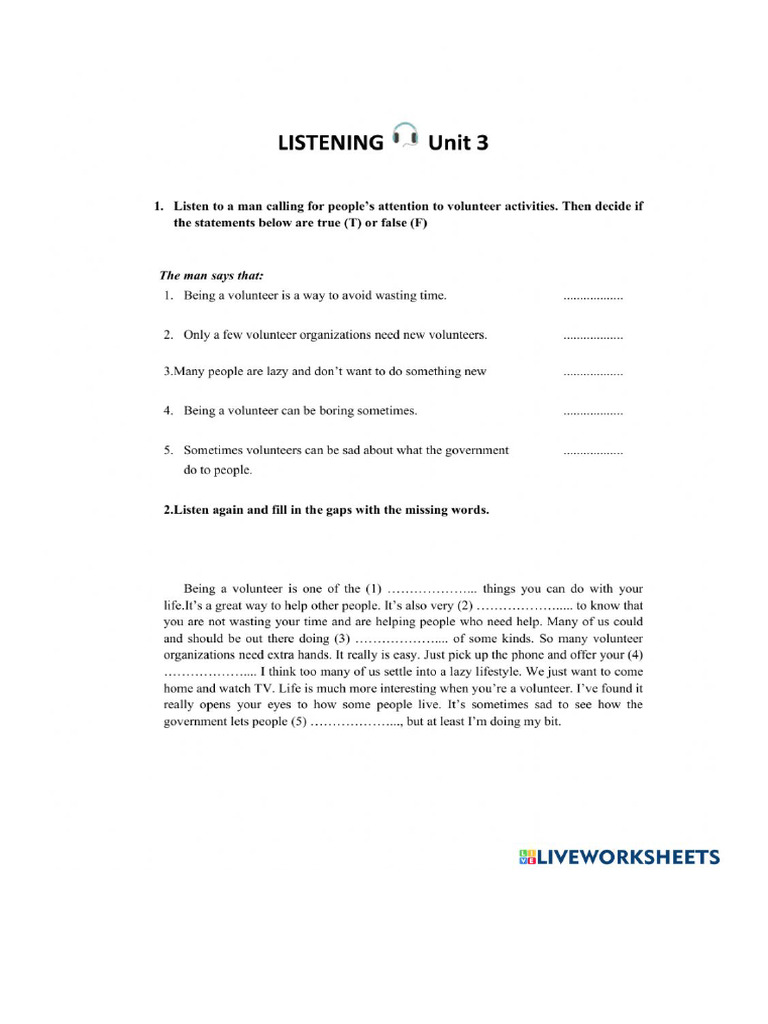 Worksheet 1232174 | PDF