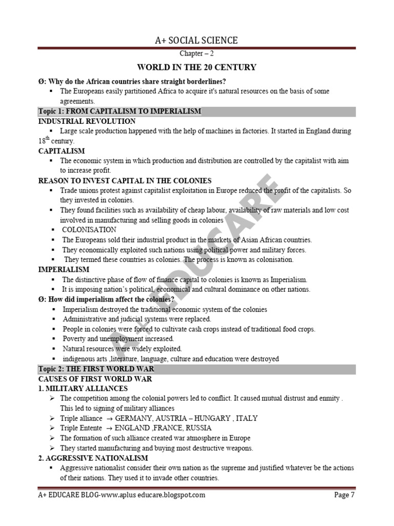 20th Century World History Overview | PDF | Nazi Germany | Fascism