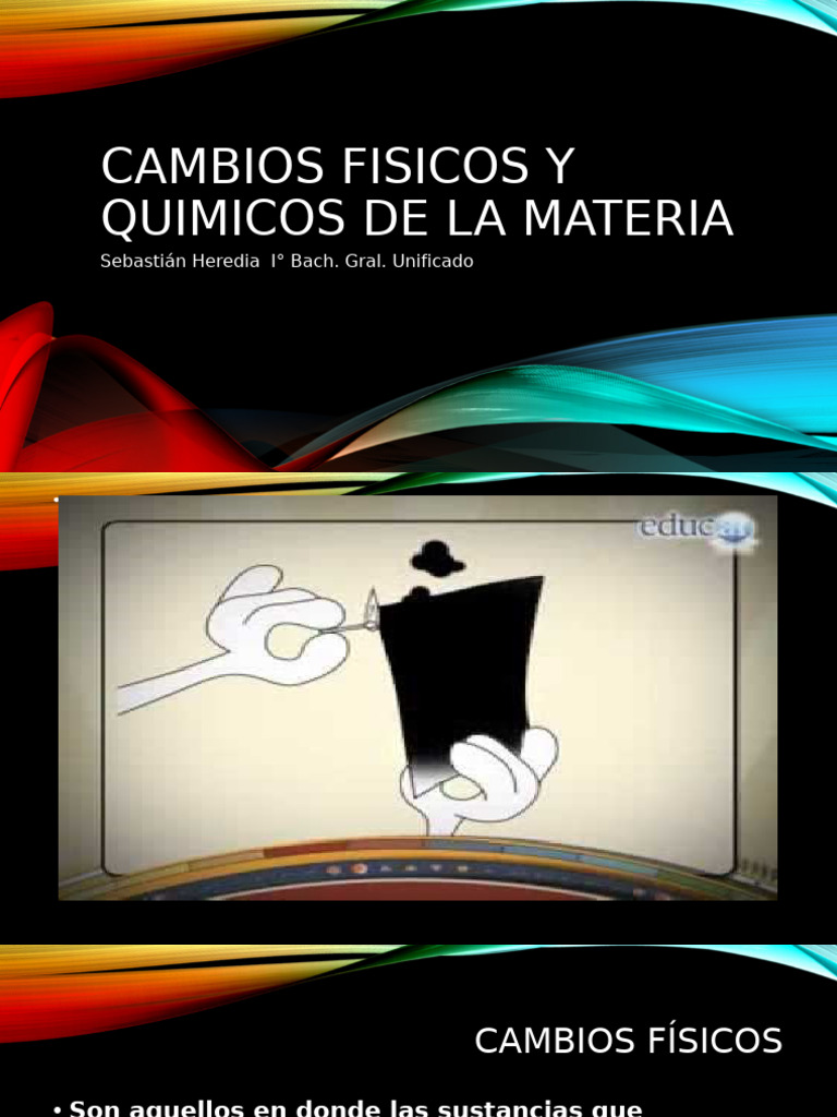 Cambios Físicos y Químicos de la Materia | PDF | Combustión ...