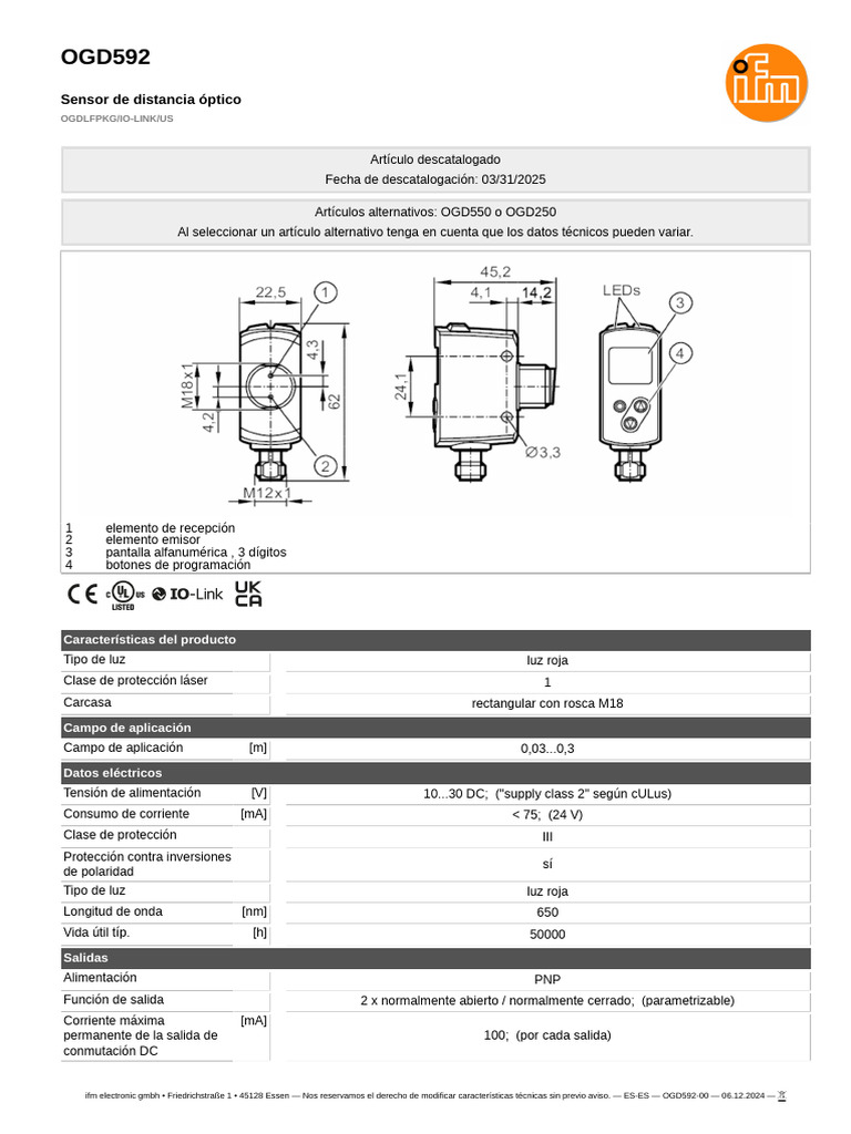 Ogd592 00 - Es Es | PDF | Electricidad | Ingenieria Eléctrica