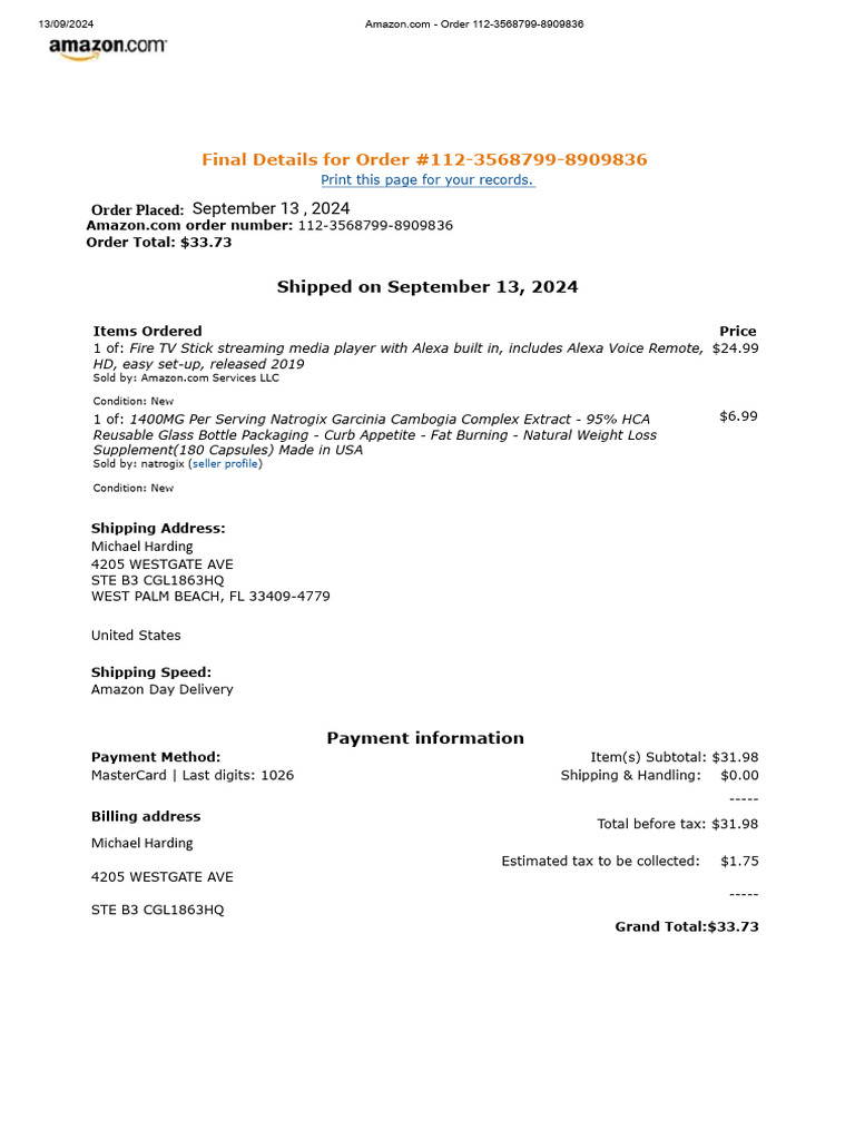Amazon Invoice Compress | PDF | Payments