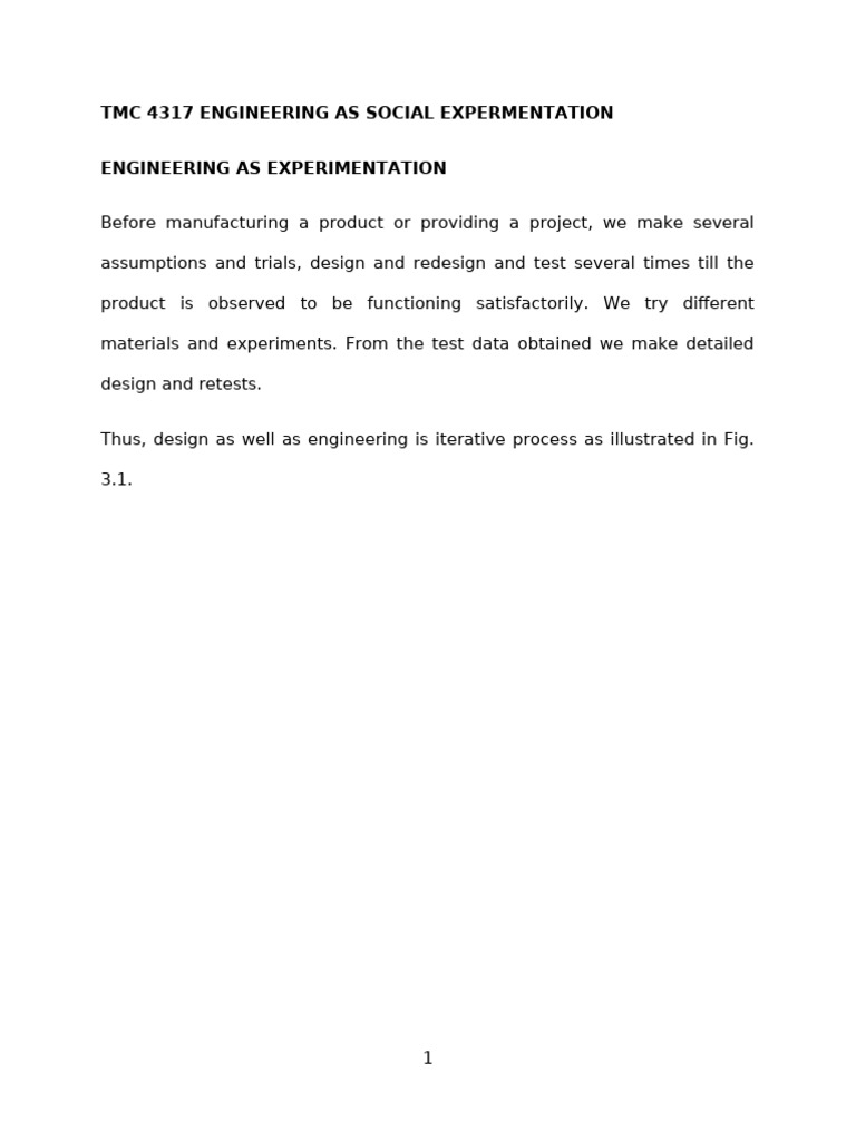 Engineering as Social Experimentation | PDF | Experiment | Consent