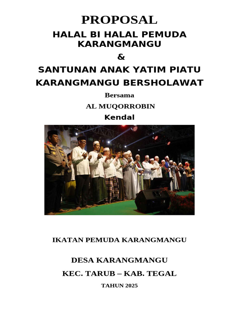 Proposal HBH Pemuda | PDF