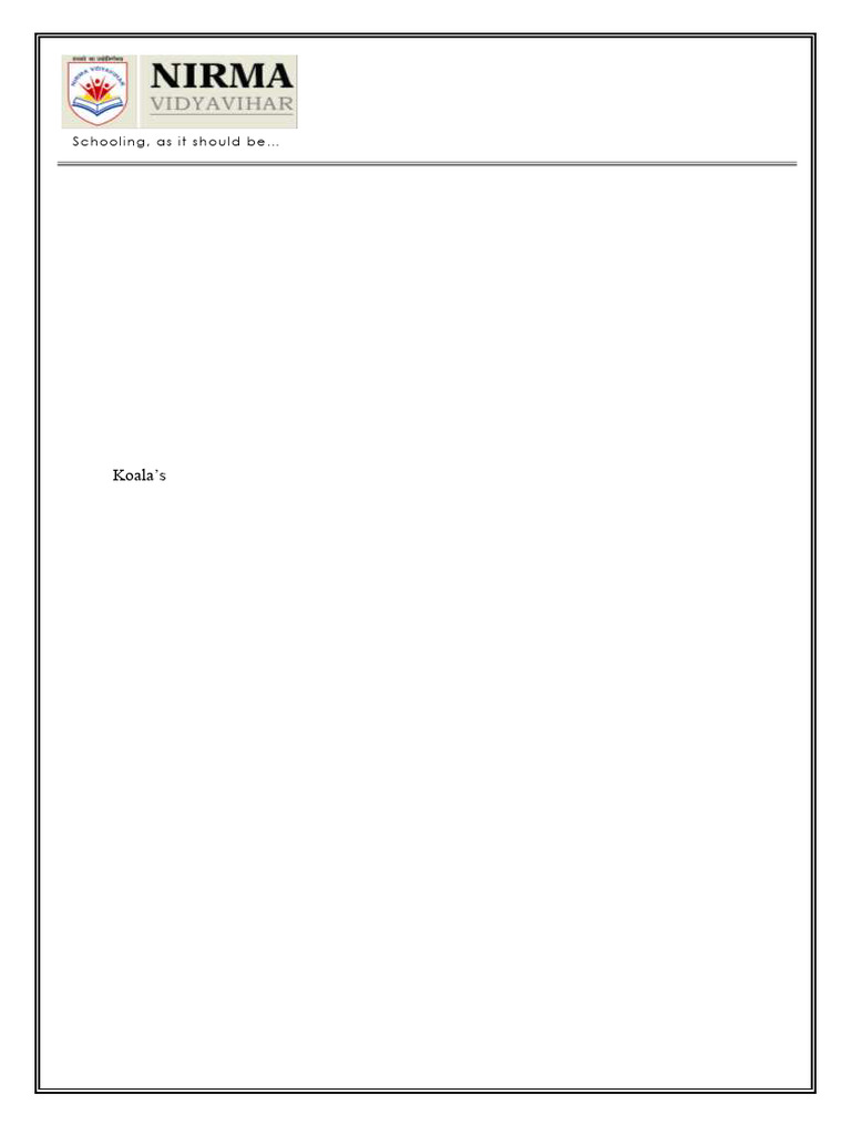 Amazing Animals Class 4 Worksheet | PDF | Zoology