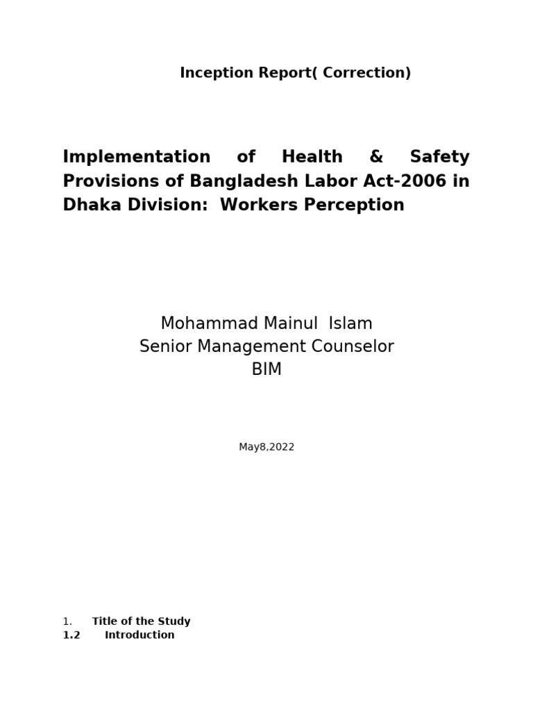 Inception Report (Summary) | PDF | Machines | Crane (Machine)