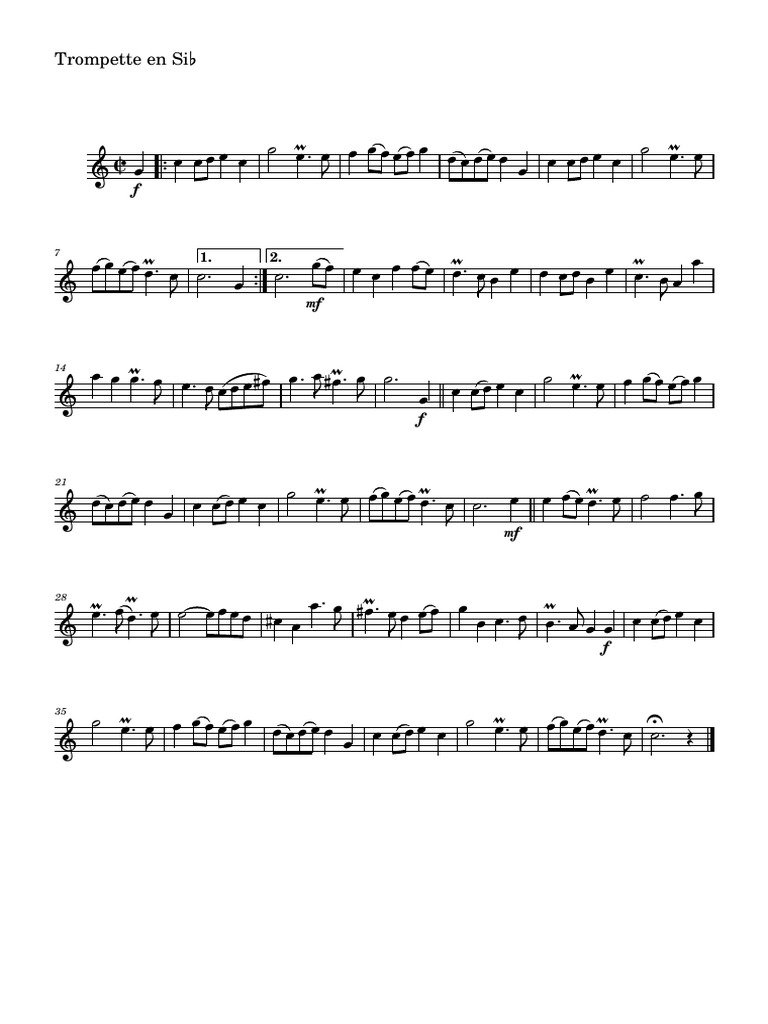 Te Deum Tix Trompette | PDF