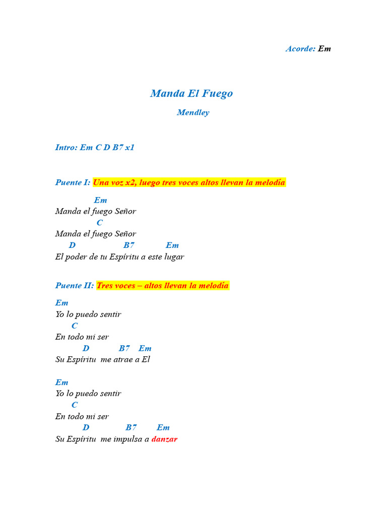 Manda El Fuego | PDF