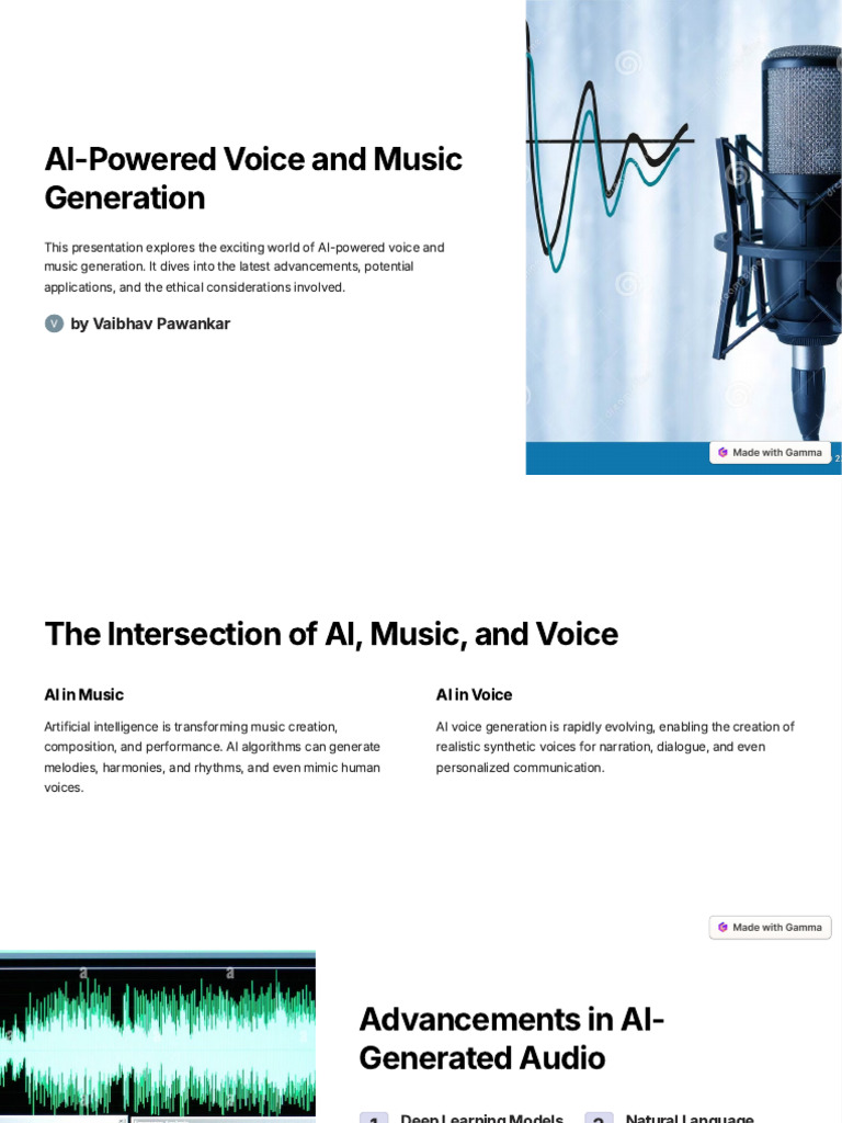 AI Powered Voice and Music Generation | PDF | Artificial Intelligence ...