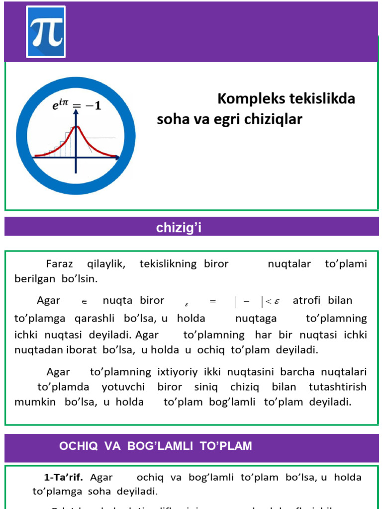 1.2 Dars Kompleks Sonlar | PDF