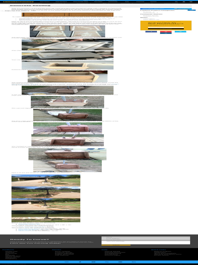 Concrete Casting - CarveWright CNC Router Systems | PDF | Casting ...