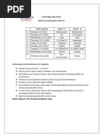 Cambridge O Level Datesheet 2025 | PDF
