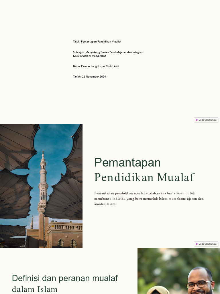 05- PEMBENTANGAN PEMANTAPAN PENDIDIKAN MUALLAF OLEH KPP BHG DAKWAH JAIP | PDF