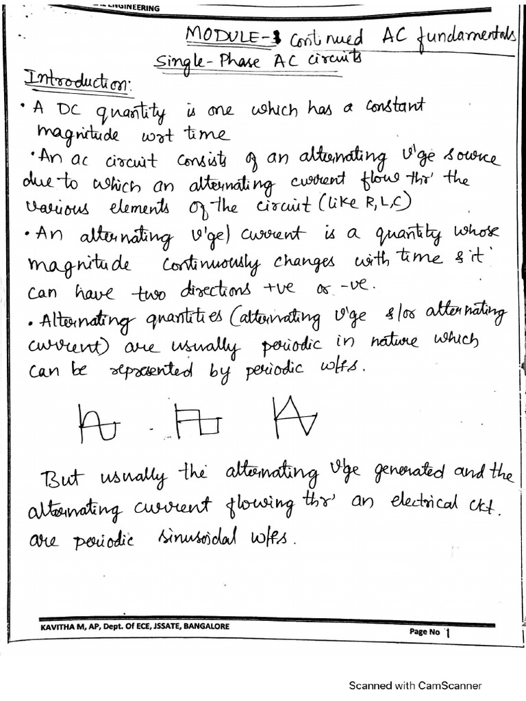 Electrical Notes 3 | PDF