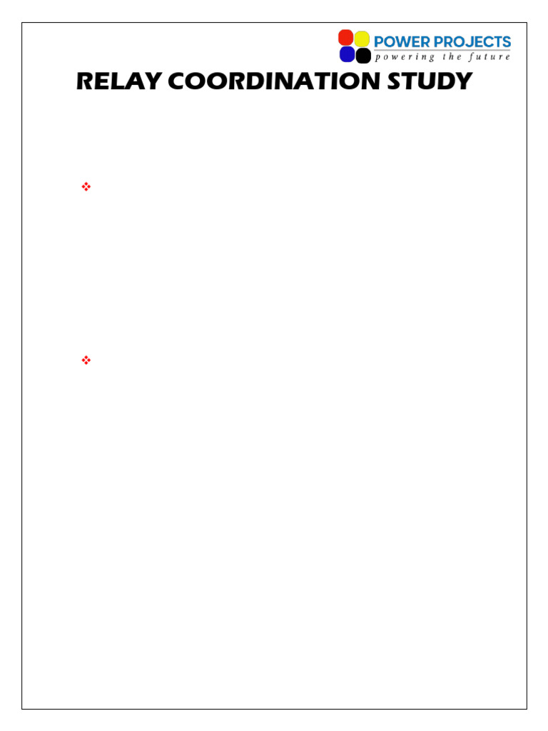 Relay Coordination Study Overview | PDF | Fuse (Electrical) | Relay