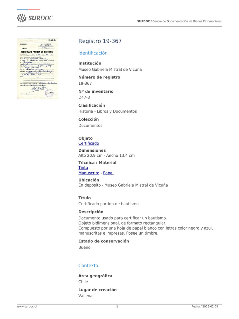 Registro 19-367 PDF | PDF