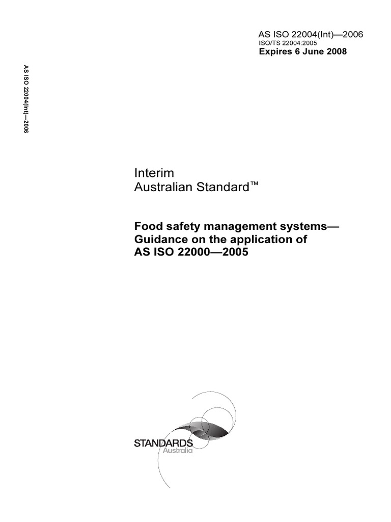 ISO 22004 - Food Safety Management Systems - Guidance On The ...