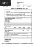Tshwane Employment Application Form | PDF | Recruitment | Social ...