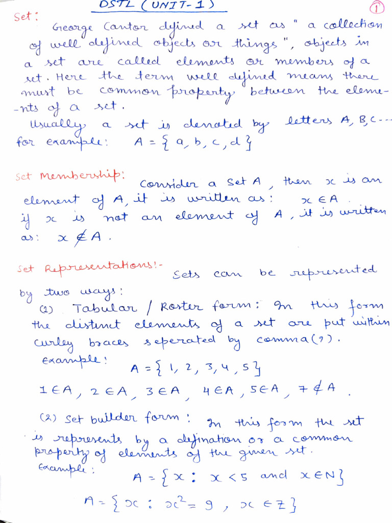 DSTL Notes Unit-1 | PDF