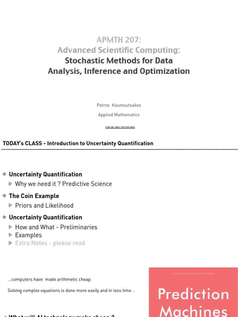 AM207 14 Introduction UQ | PDF | Probability | Statistical Inference