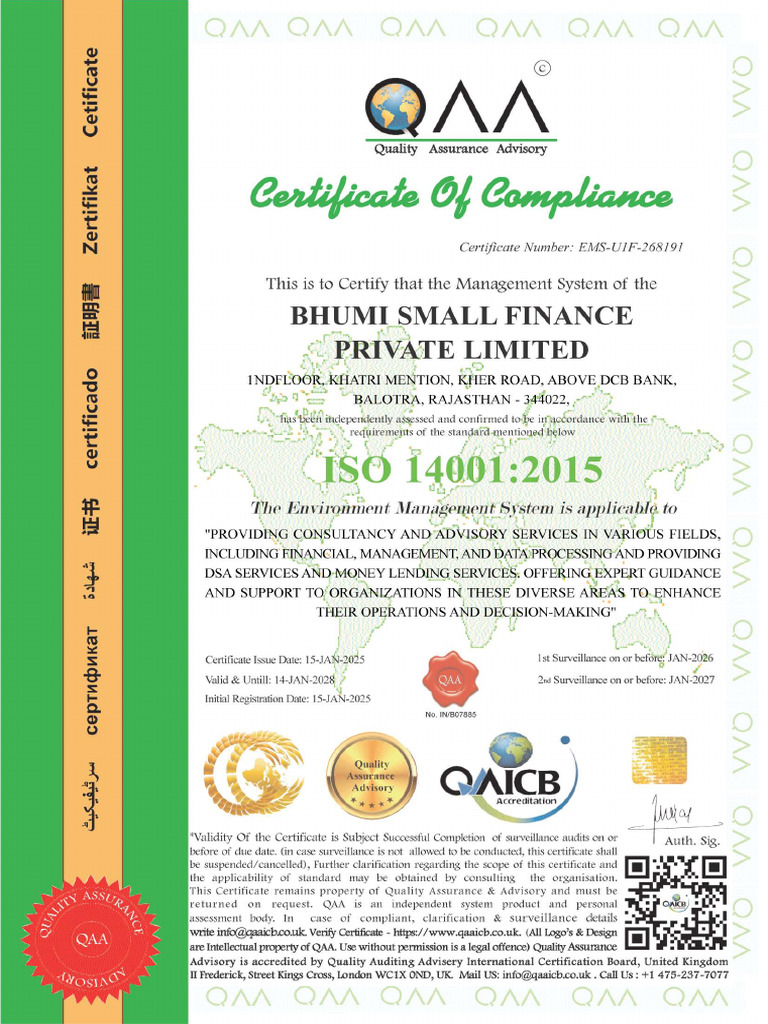 Iso 14001 Sample | PDF