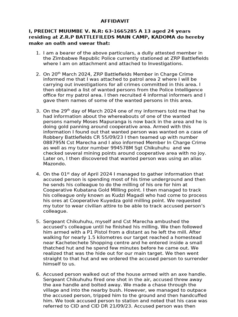 Memo of Good Work Report Edited | PDF | Law Enforcement | Crime & Violence