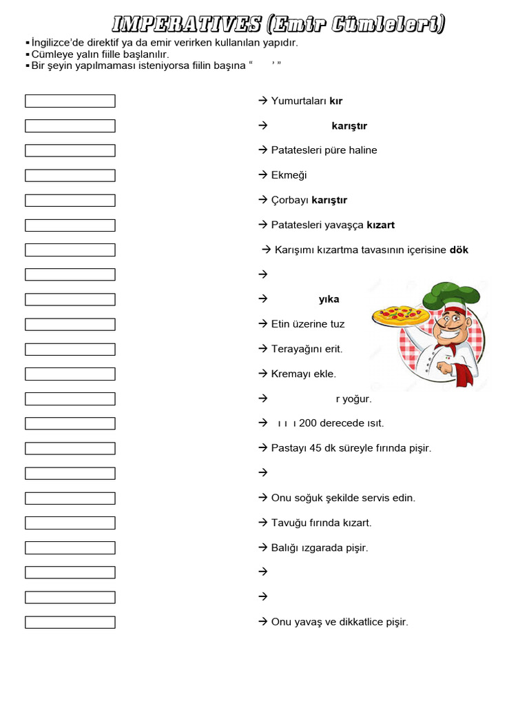 IMPERATIVES and BEFORE AFTER | PDF