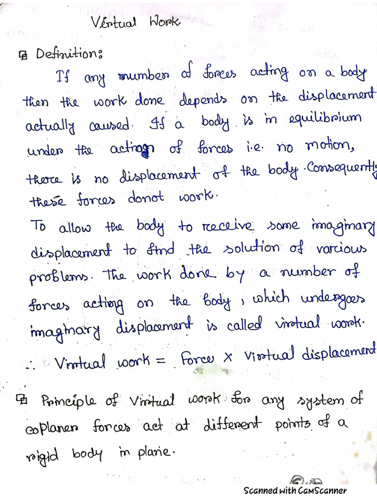 Virtual Work | PDF