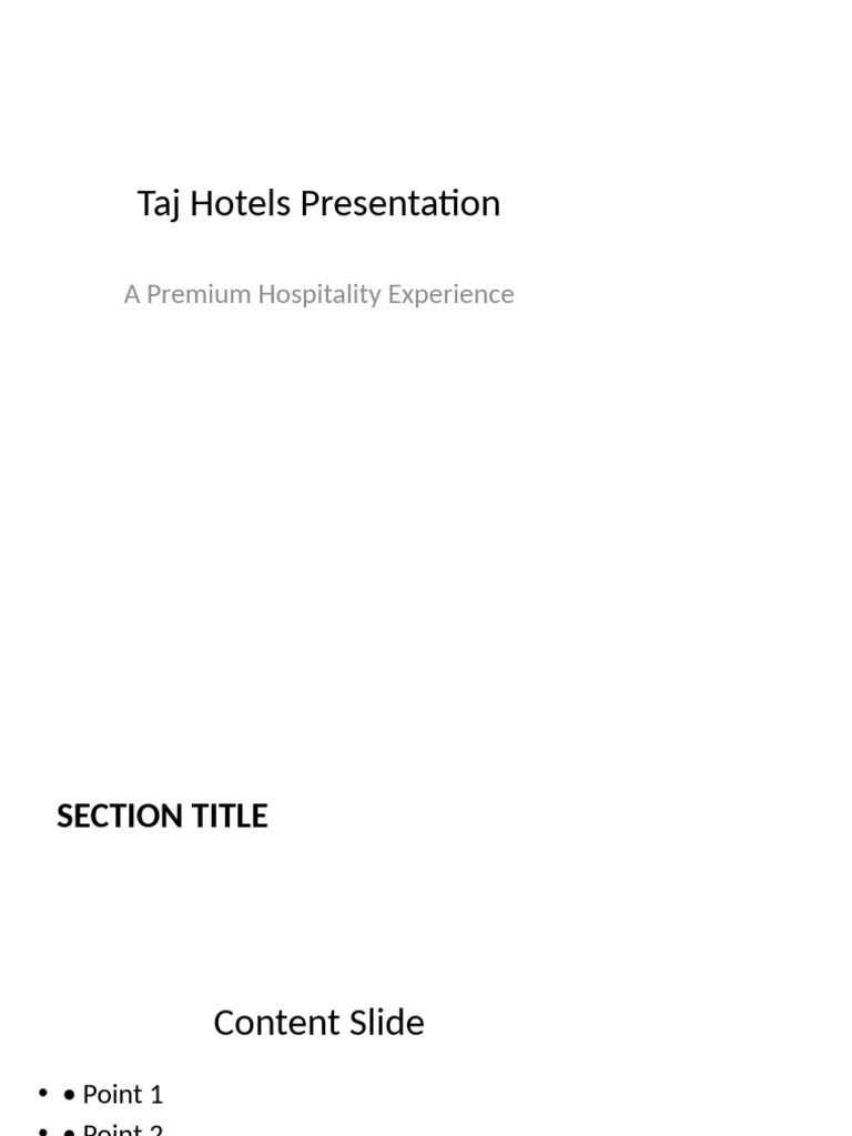 Taj_Hotels_Template | PDF