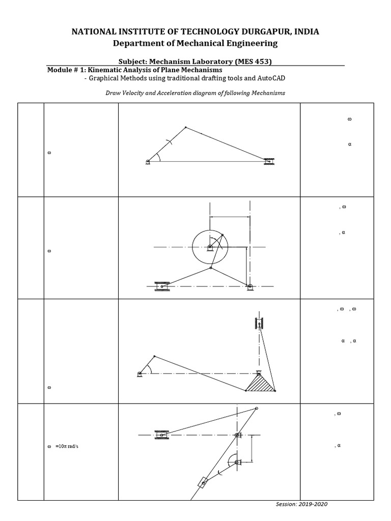 Mechanism Lab Module1 | PDF | Applied And Interdisciplinary Physics ...