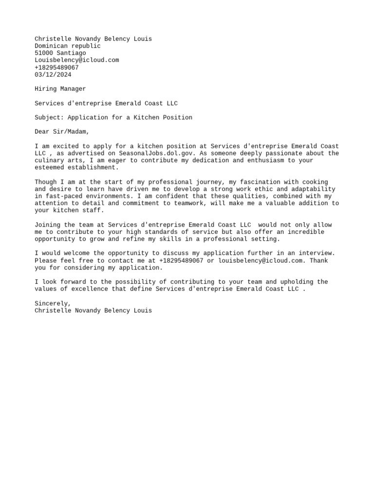 Letter | PDF