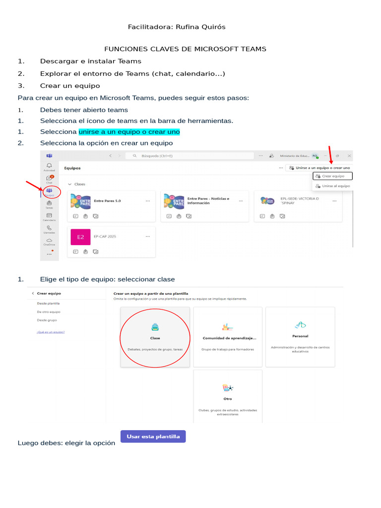 Funciones Claves de Microsoft Teams | PDF | Chat en linea | Archivo de computadora