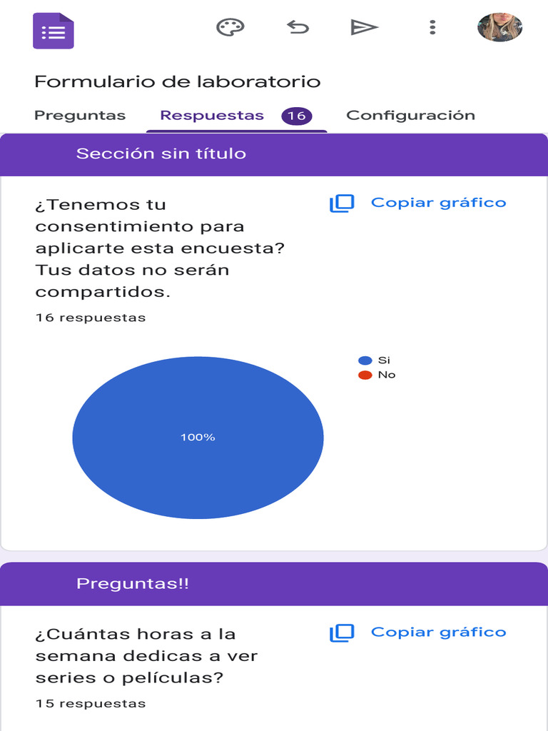 Formulario de Laboratorio - Formularios de Google | PDF