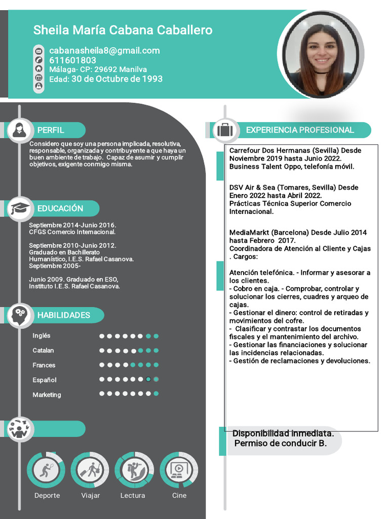 Cv Sheila Cabana Julio 2022 | PDF