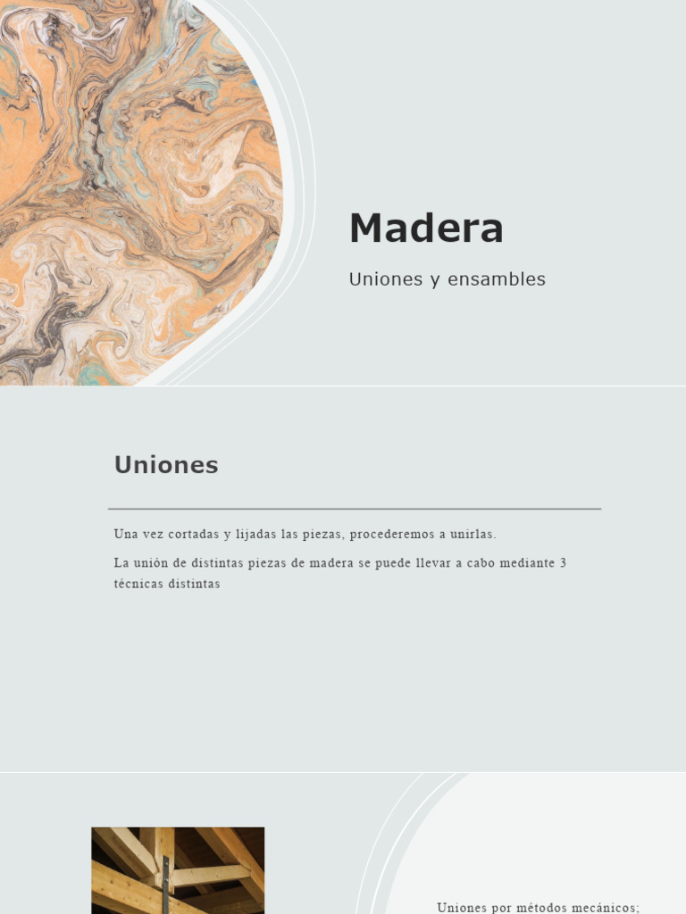Tipos de uniones en madera | PDF