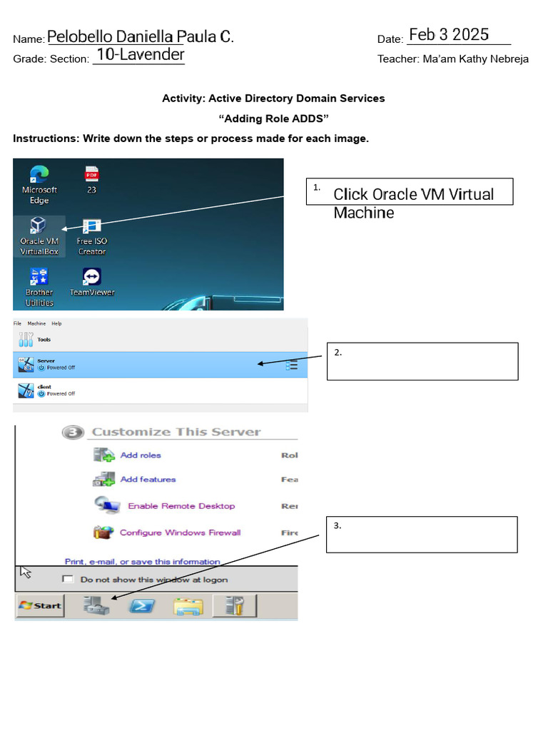 Active Directory ADDS Role Steps Guide | PDF