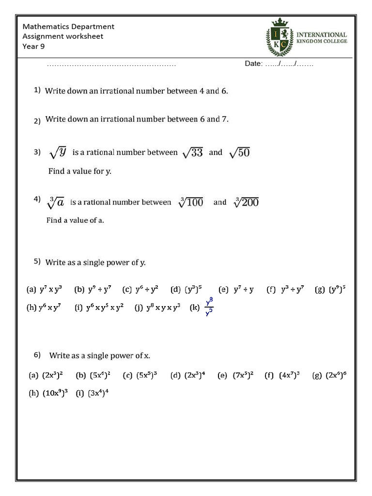 (W3) Weekly Worksheet 1 | PDF