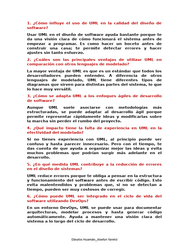 ACT - 01 - ANALISIS - Sección III.03.2025-I | PDF | Lenguaje de modelado unificado | Software