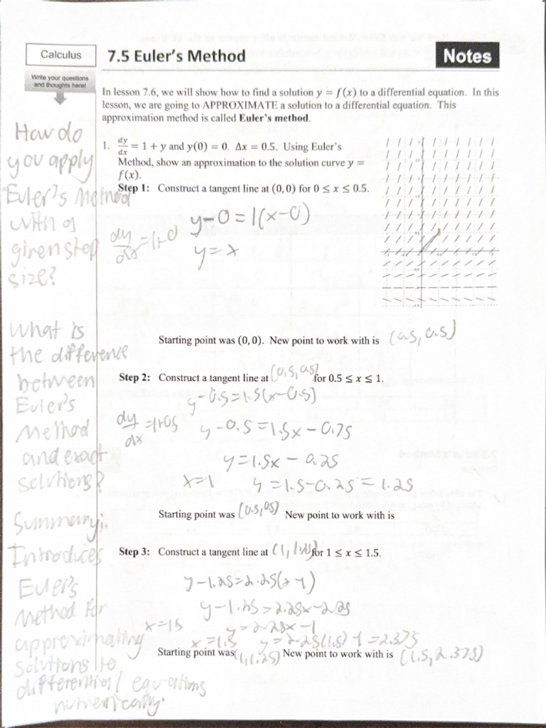 AP Calculus 7.5 | PDF