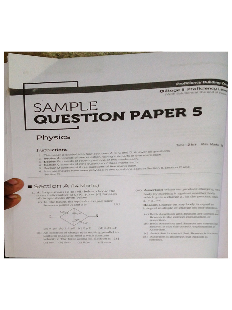 Physics Sample Paper 7 | PDF