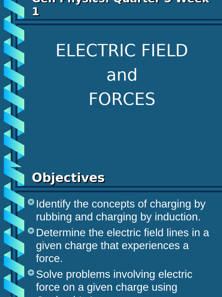 Physics: Electric Fields & Forces | PDF | Electric Charge | Electric Field
