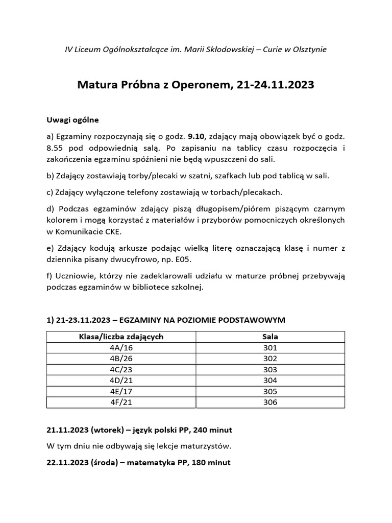 Próbna_Matura_z_Operonem___info_dla_zdających | PDF