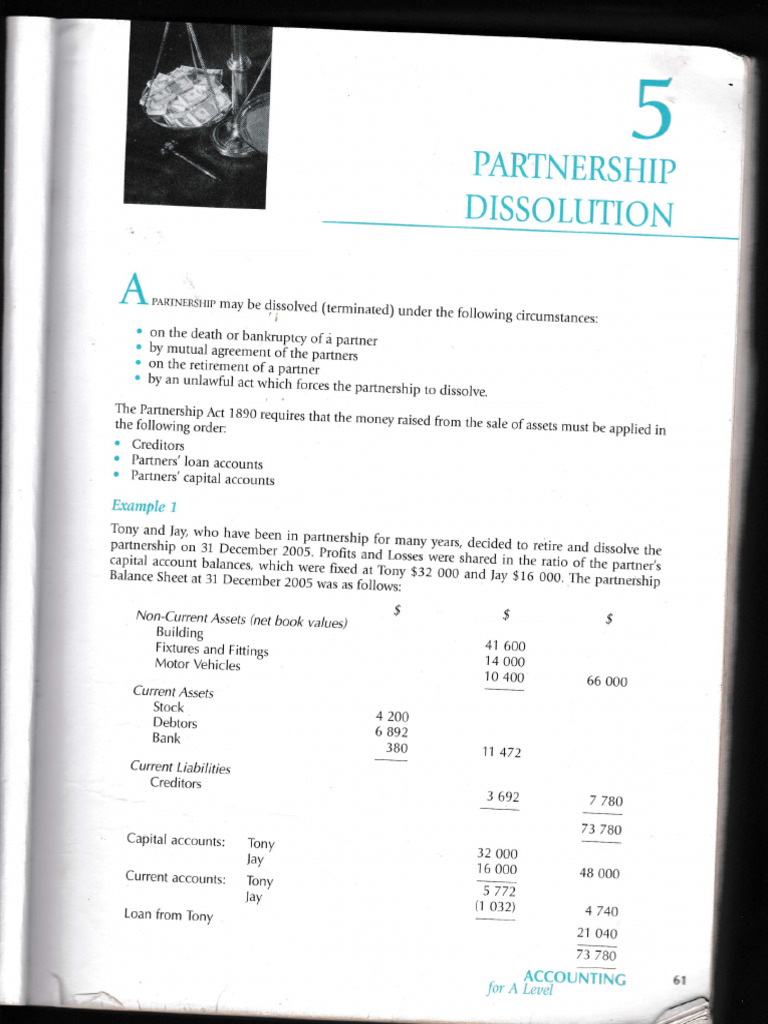 5.partnership Dissolution | PDF