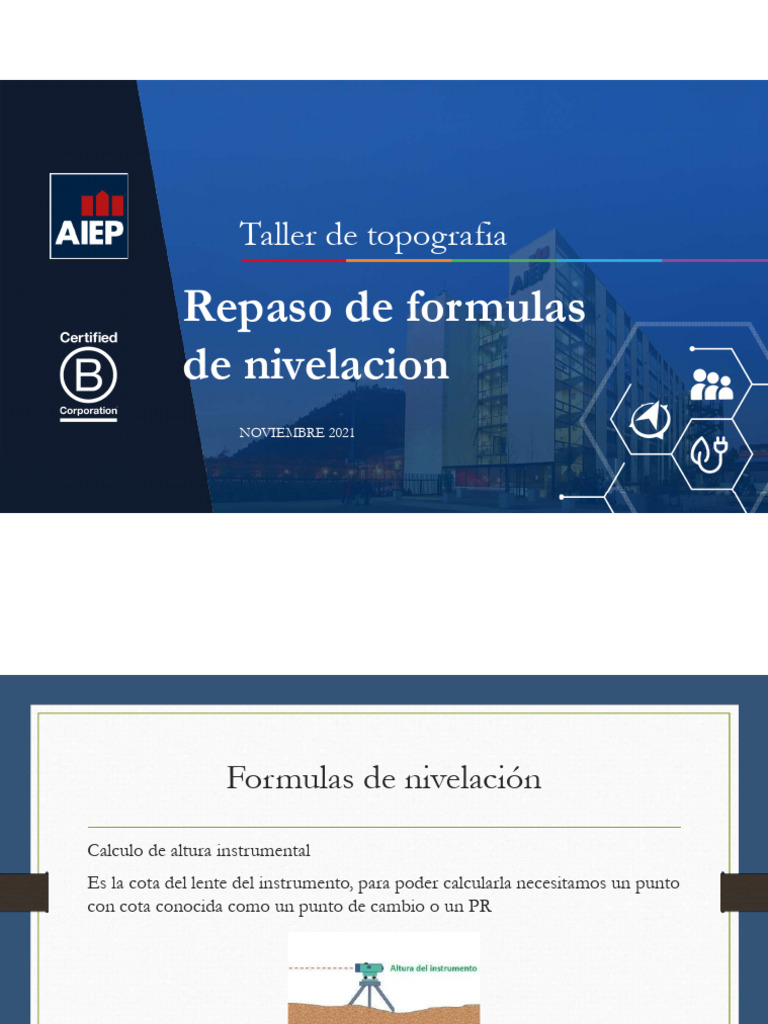 Formulas de Nivelacion - Compressed | PDF