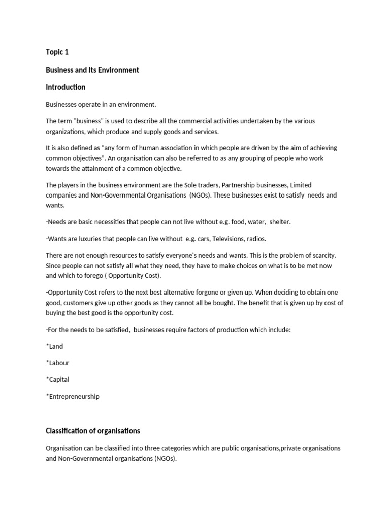 Business and Its Environment | PDF | Franchising | Partnership