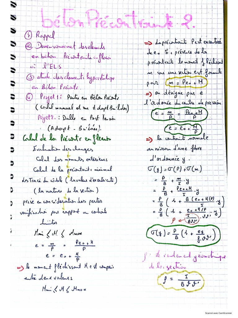 Béton Précontrainte - 1 | PDF